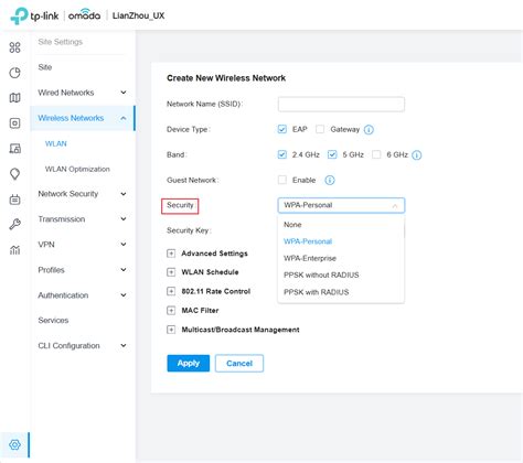 Instructions For SSID Security Settings On Omada Controller Omada Network Support