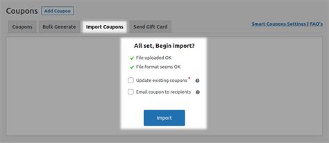 How To Import Coupons In Bulk Using A Csv File Documentation Woocommerce