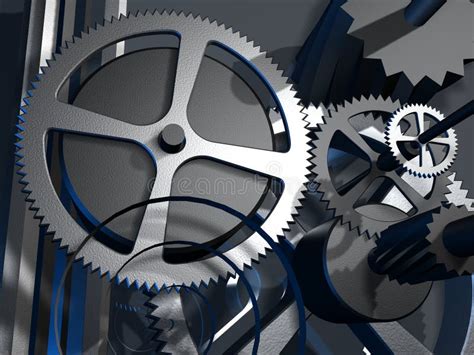 Вектор шестерней и Cogs металла Дизайн значка шестерни плоский Логотип колес механизма Шаблон