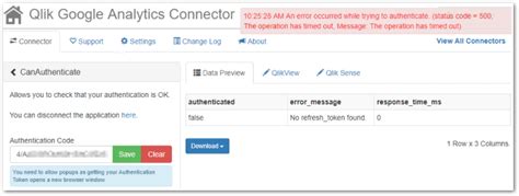 Unable To Save Authentication Code In Qlik Web Con Qlik Community