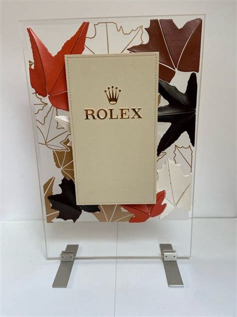 Rolex Display New Display Case 0 Leather Plexyglass And Metal