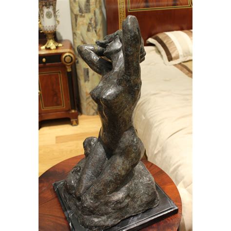 Nifao Statues Woman Posing Naked Rodin Bronze Statue Replica Classic