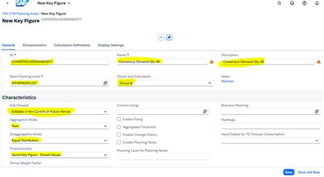 Sap Ibp Configuration Create A Key Figure In Sap Sap Community