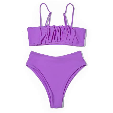 Custom Design Woman Two Piece Sexy Reversible Solid Swimsuit Girl Recycle Active Bikini China