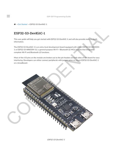 Esp32 S3 Devkitc 1 Esp32 — Esp Idf Programming Guide V44 Dev 1687 G0c1a242 Documentation