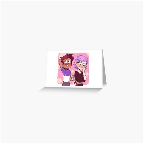 Lumity The Owl House Luz Noceda Amity Blight Greeting Card For
