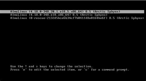 Easy Reset Password Root Alma Linux