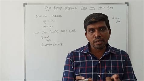 Test Bench Verilog Code For And Gate Vlsi Design S Vijay Murugan Learn Thought Youtube
