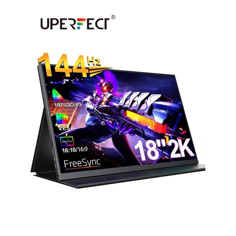 Uperfect 18 Inch 2k 144hz Portable Monitor Amd Freesync 100 Dci P3