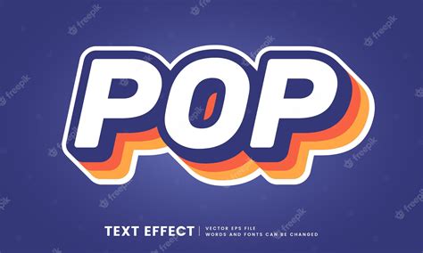 Premium Vector Editable 3d Retro Pop Text Effect Fancy Font Style Premium Vector Editable 3d Retro Pop Text Effect Fancy Font Style