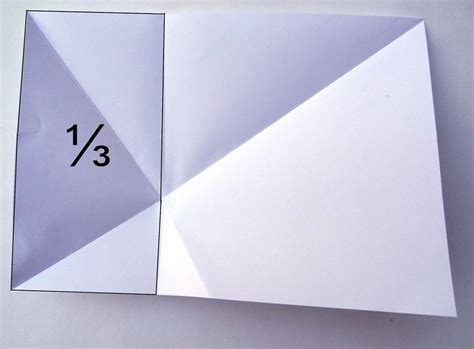 Folding A4 Paper Into 3 Triangle Square Geometry Polyhedron