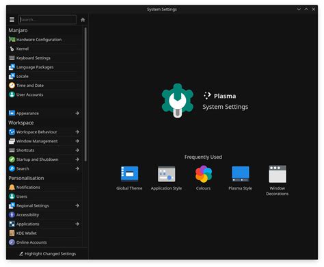 Kde System Settings Appearance Submenu Rmanjarolinux