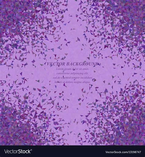 Purple Abstract Triangle Mosaic Background Design Vector Image