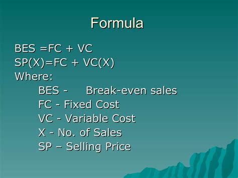 Profeta Discussion Break Even Sales Ppt