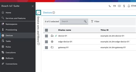 Device Sets And Filters Bosch Iot Device Management Will Be Discontinued By Mid 2024