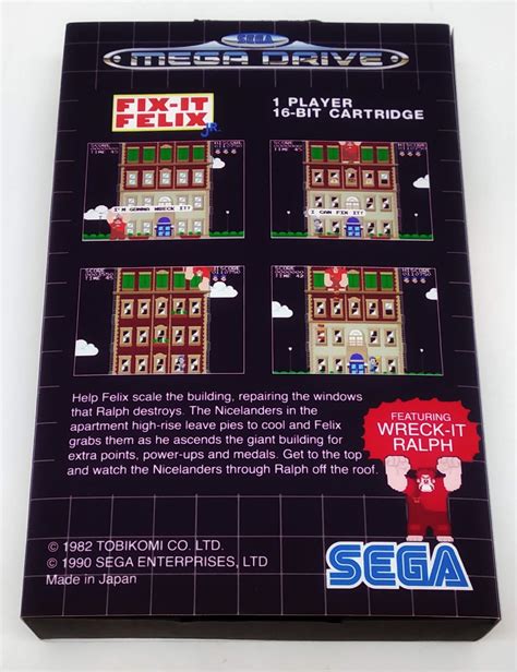 Fix It Felix Jr Reprodução Mega Drive Play N Play