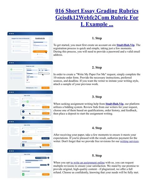 Ppt 016 Short Essay Grading Rubrics Gcisdk12webfc2com Rubric For L Example Powerpoint