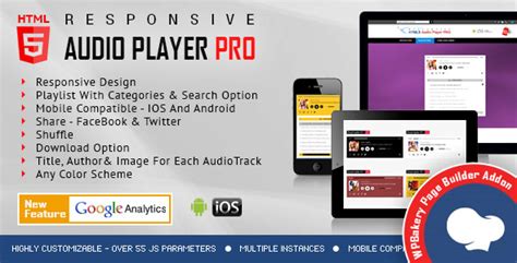 Visual Composer Addon Html5 Audio Player Pro Wordpress Plugins Visual Composer Addons