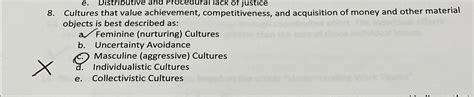 Solved E ﻿distributive And Procedural Lack Of Justice8