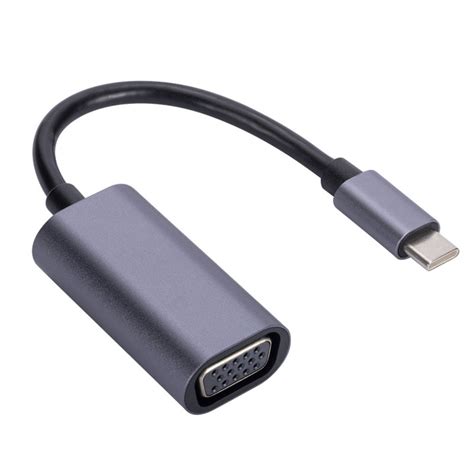 Husxh Usb C To Vga Converter Cable Support Hot Swapping Display Adapter Converte Plug And Play