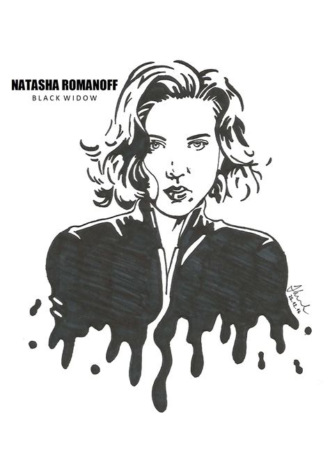 Рисунок Карандашом Черная Вдова 69 фото