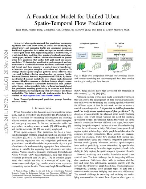 Pdf A Foundation Model For Unified Urban Spatio Temporal Flow Prediction
