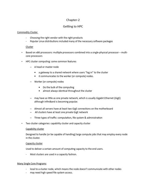 Hpc Chapter 2 Notes Pdf