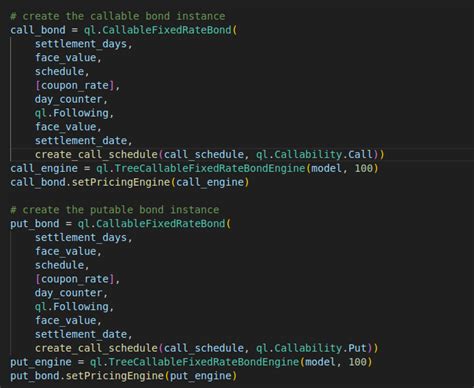 Coding Towards Cfa 25 Pricing Callable And Putable Bonds With