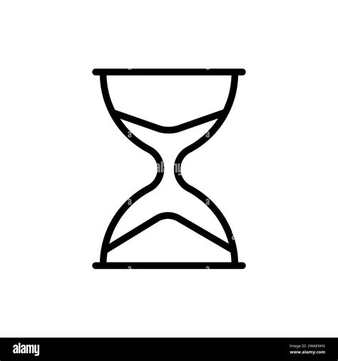 Hourglass Outline Vector Icon Stock Vector Image And Art Alamy