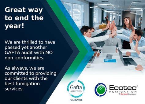 Ecotec Fumigation On Linkedin Ecotec Rentokil Gafta Fumigator Fumigation Services Audit