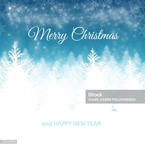 사랑스러운 겨울 판매 배경 해피 크리스마스 카드 눈송이와 배경 겨울 풍경에 메리 크리스마스와 새해 새해 타이포그래피 벡터 일러스트레이션 12월에 대한 스톡 벡터 아트 및