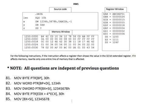 solved hw1 source code register window data equ 10h dw