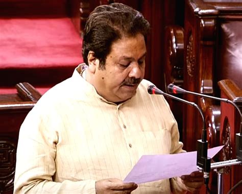 Newly Elected Congress Mp Rajeev Shukla Takes Oath As Rajya Sabha Member