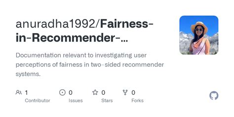 Github Anuradha1992 Fairness In Recommender Systems Documentation Relevant To Investigating