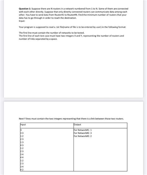 Solved Question 1 Suppose There Are N Routers In A Network