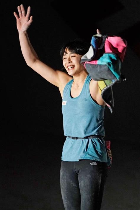 伊藤ふたばが笑顔のv 高難度課題唯一クリアに「大きかった」ボルダリングジャパンカップスポーツデイリースポーツ Online