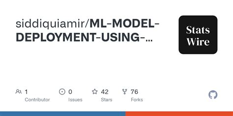 ml model deployment using flask readme md at main · siddiquiamir ml model deployment using flask