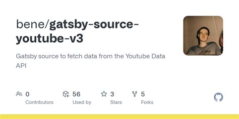Github Benegatsby Source Youtube V3 Gatsby Source To Fetch Data