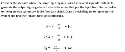 solved consider the scenario where the same input signal r