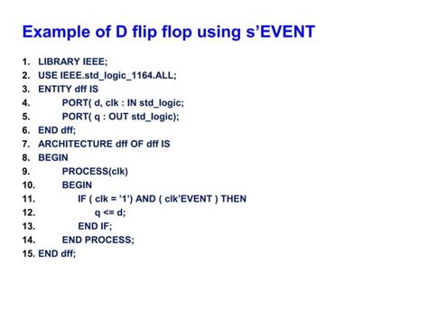 behavioral modelling in vhdl pptx
