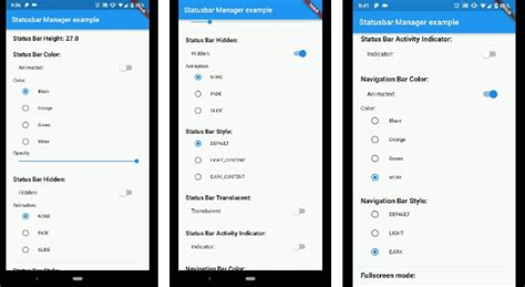 Flutter Statusbar Control For Ios And Android