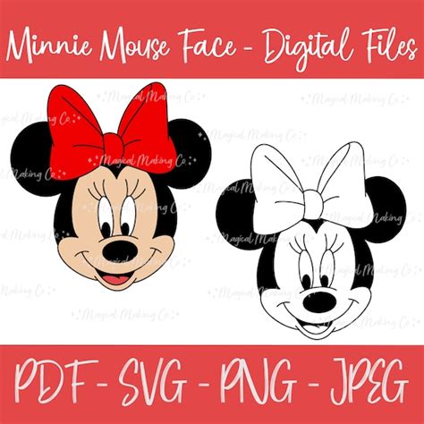 Minnie Mouse Face Coloring Pages Cute Mickey Mouse And Minnie Mouse