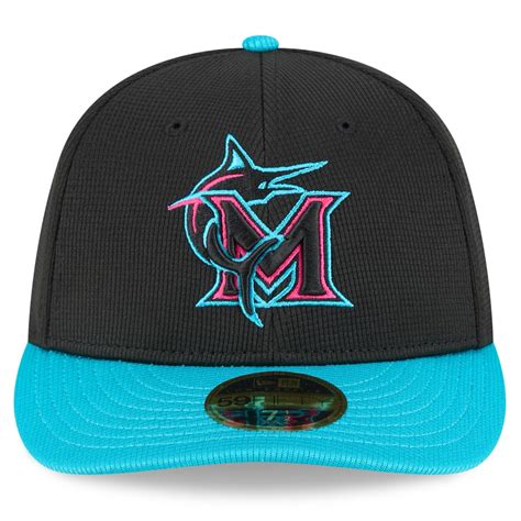 Mens Miami Marlins New Era Blackteal 2025 City Connect Batting