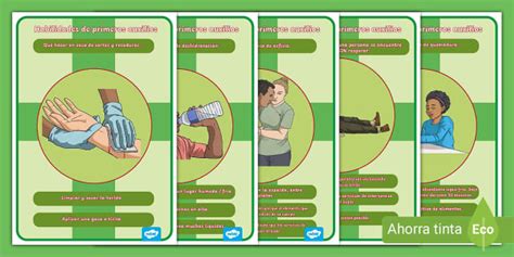 Pósters Primeros Auxilios Teacher Made Twinkl