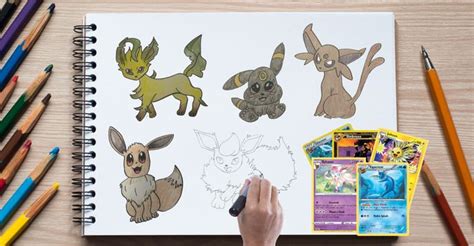 Pokemon Drawings Eevee Evolutions