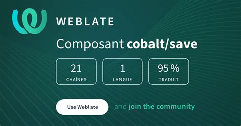 Cobaltsave — French Weblate Cobaltsave — French Weblate