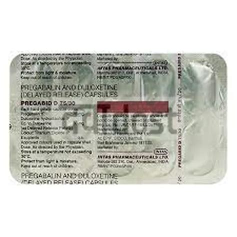 Pregabid D 75 Capsule 10s Upto 9 77 Off Dawaadost
