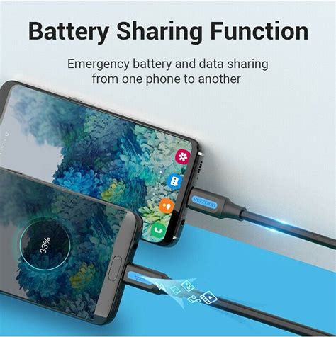 Vention Usb C Male To Micro B Male A Cable High Speed Charging Mbps Transmission Speed