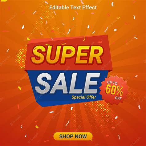 Premium Vector Super Sale Banner Template Design