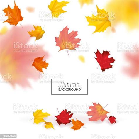 빨간색과 노란색 단풍 잎으로가 배경입니다 자연이 계절 디자인 웹 배너 포스터 전단지 판매에 대 한 서식 파일 벡터 일러스트 레이 션 10월에 대한 스톡 벡터 아트 및 기타